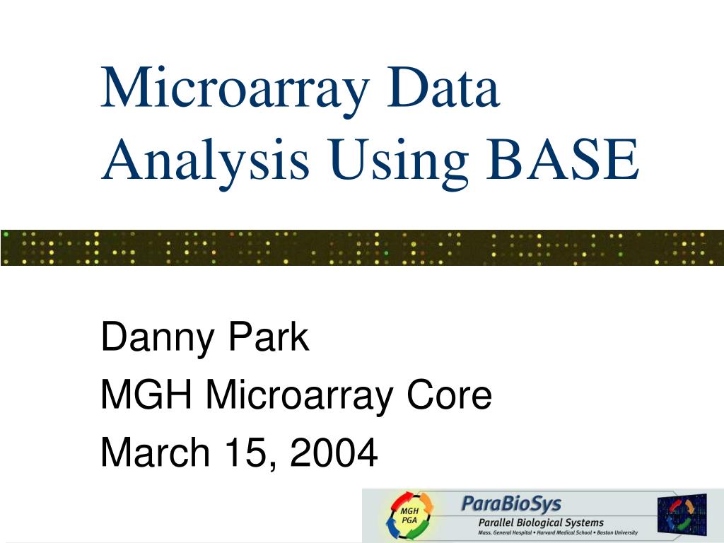 PPT - Microarray Data Analysis Using BASE PowerPoint Presentation, free ...