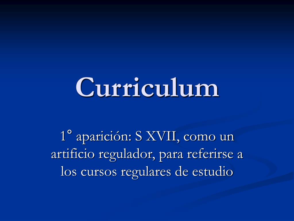 PPT - Curriculum PowerPoint Presentation, free download - ID:1342471