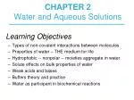 PPT - Chapter 3: Water and Life PowerPoint Presentation, free download ...