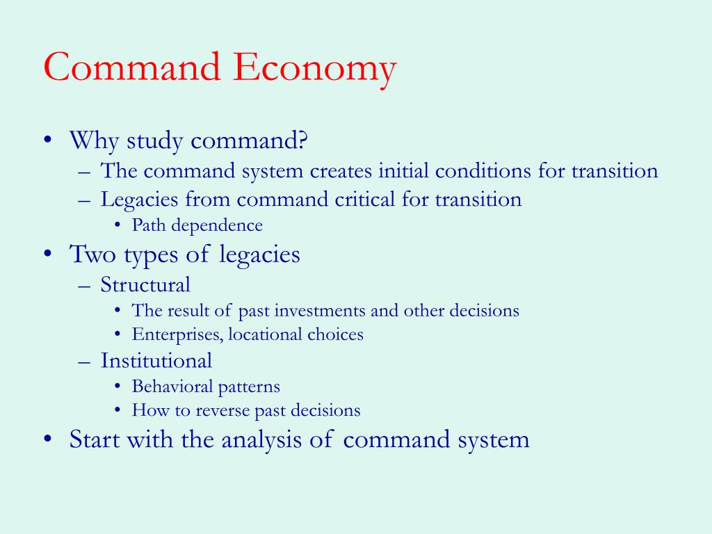 PPT - Command Economy PowerPoint Presentation, free download - ID:134329