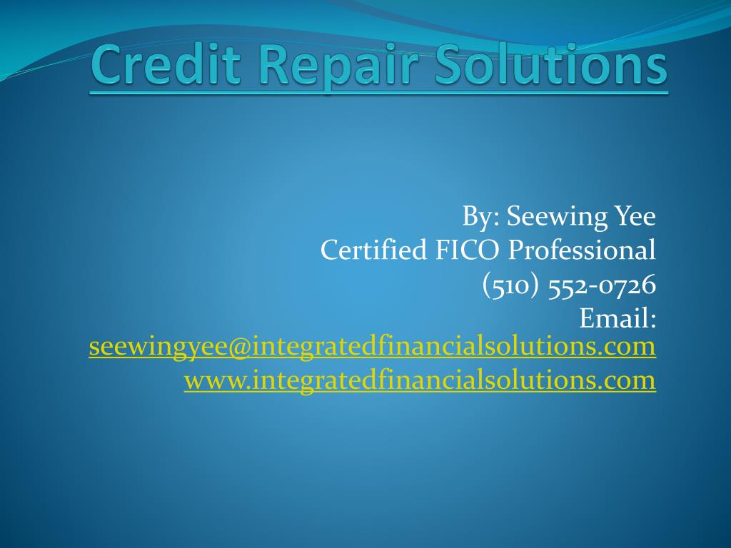 PPT - Credit Repair Solutions PowerPoint Presentation, free download ...