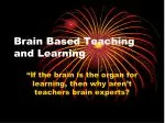 PPT - Top 10 Brain-Based Teaching Strategies PowerPoint Presentation ...