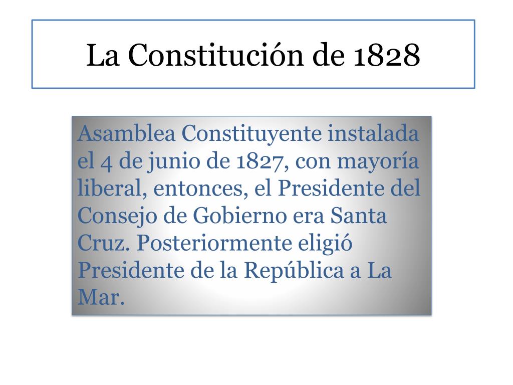 PPT - La Constitución de 1828 PowerPoint Presentation, free download ...