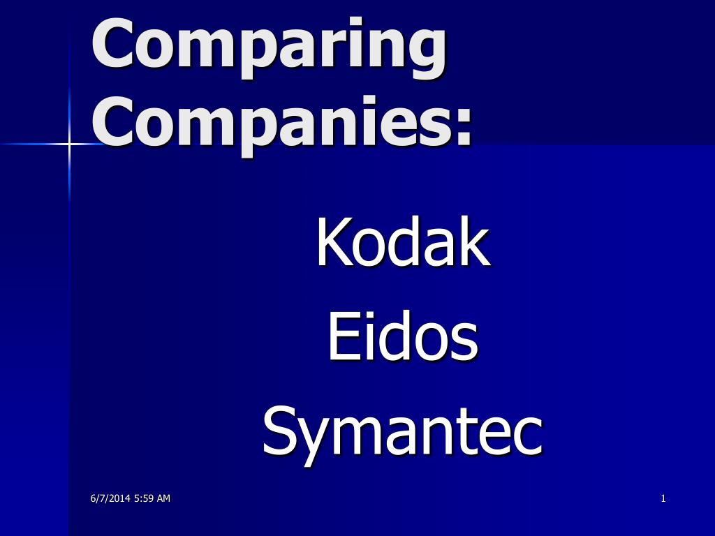 PPT - Comparing Companies: PowerPoint Presentation, free download - ID ...