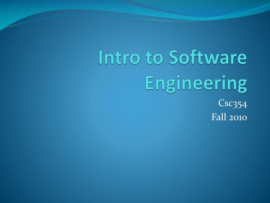 PPT - Intro to Software Engineering PowerPoint Presentation, free ...