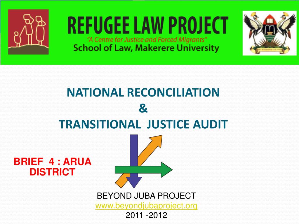 PPT - NATIONAL RECONCILIATION & TRANSITIONAL JUSTICE AUDIT PowerPoint ...