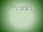 PPT - Introduction to Lean Manufacturing PowerPoint Presentation, free download - ID:9671766