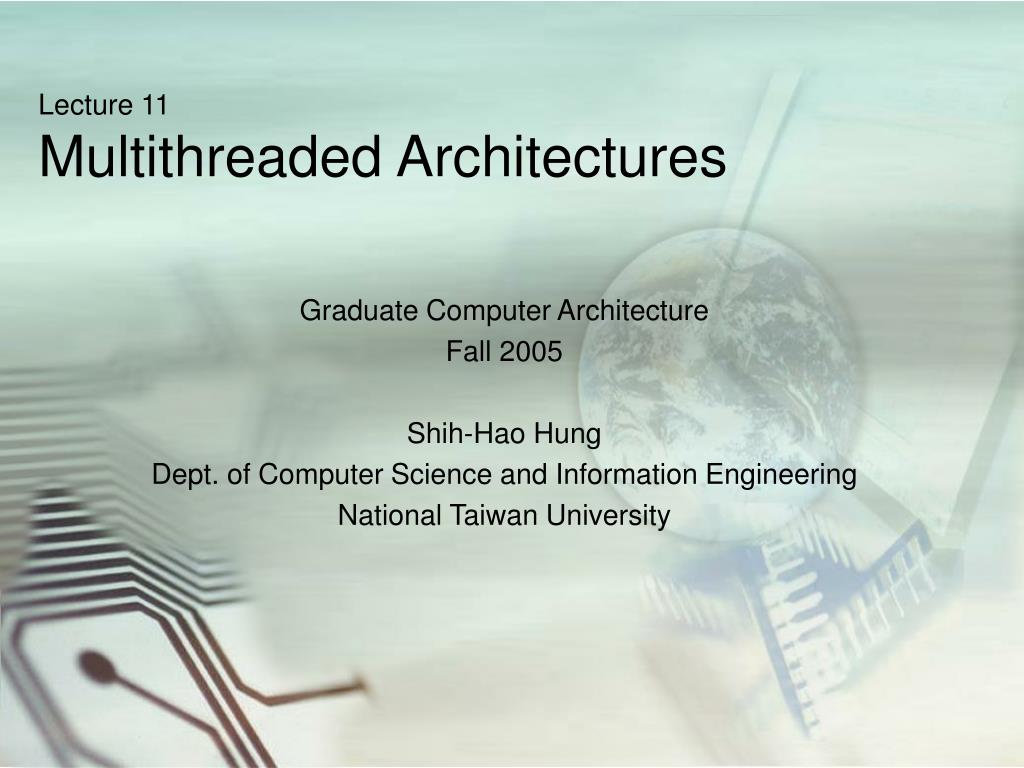 Ppt Multithreaded Architectures In Computer Systems Concepts And Applications Powerpoint