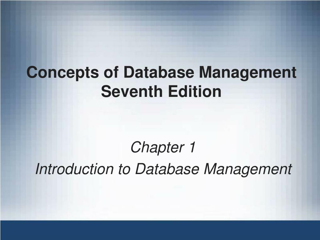 PPT - Concepts of Database Management Seventh Edition PowerPoint Presentation - ID:1360600