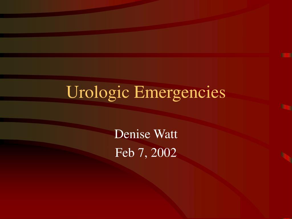 PPT - Urologic Emergencies PowerPoint Presentation, free download - ID ...