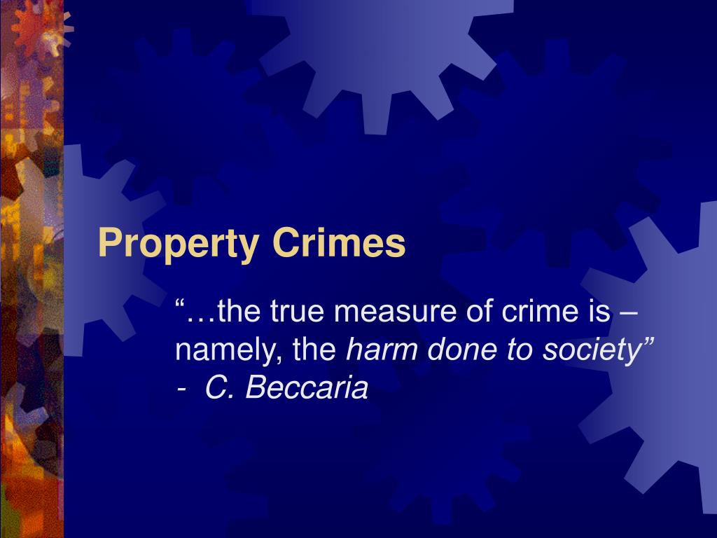 PPT - Property Crimes PowerPoint Presentation, free download - ID:1361101