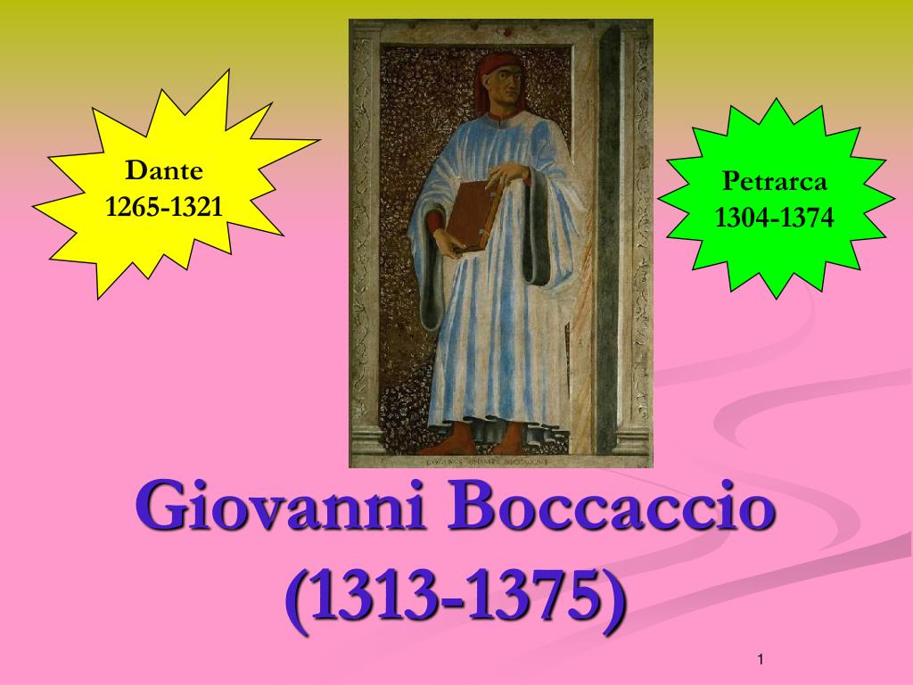 PPT - Giovanni Boccaccio (1313-1375) PowerPoint Presentation, free ...