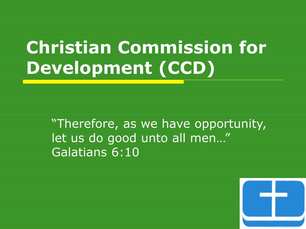 PPT - Christian Commission for Development (CCD) PowerPoint ...