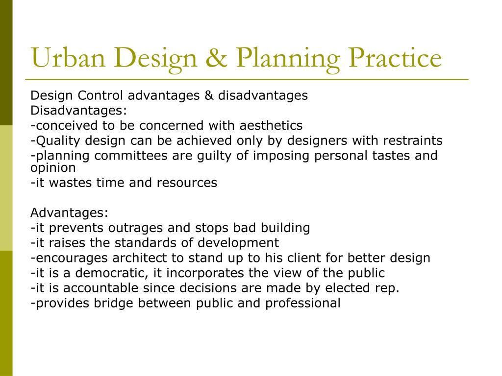 PPT - Urban Design & Planning Practice PowerPoint Presentation - ID:1363882