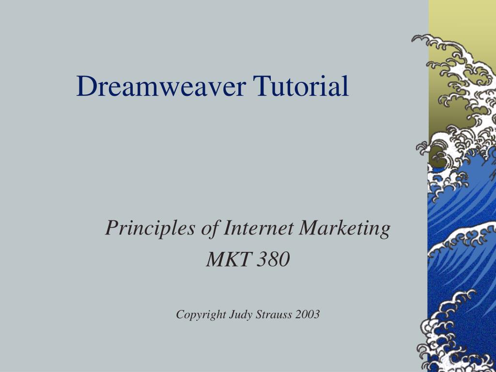PPT - Dreamweaver Tutorial PowerPoint Presentation, free download - ID ...