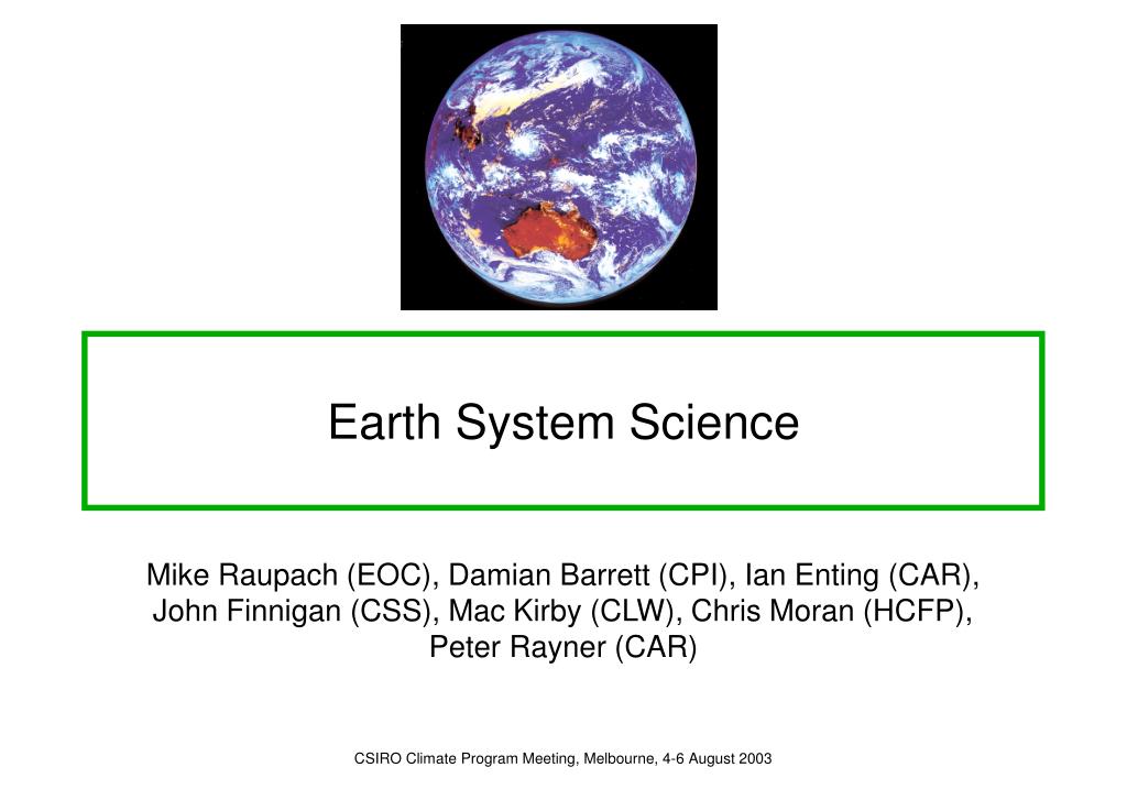 PPT - Earth System Science PowerPoint Presentation, free download - ID ...