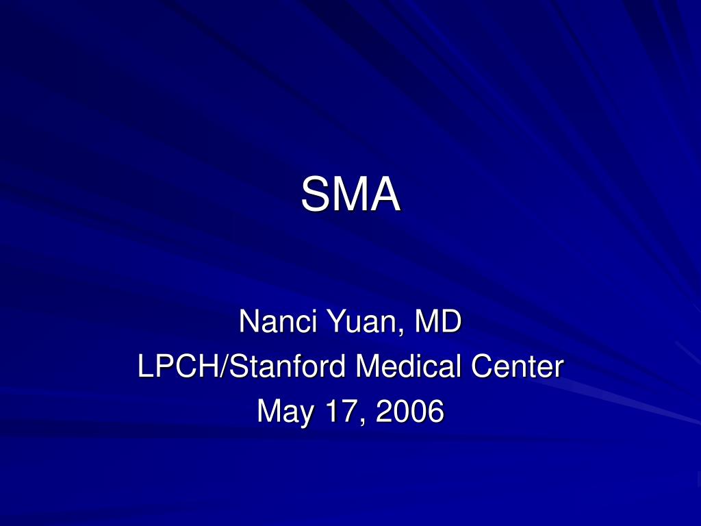 PPT - SMA PowerPoint Presentation, free download - ID:1366079