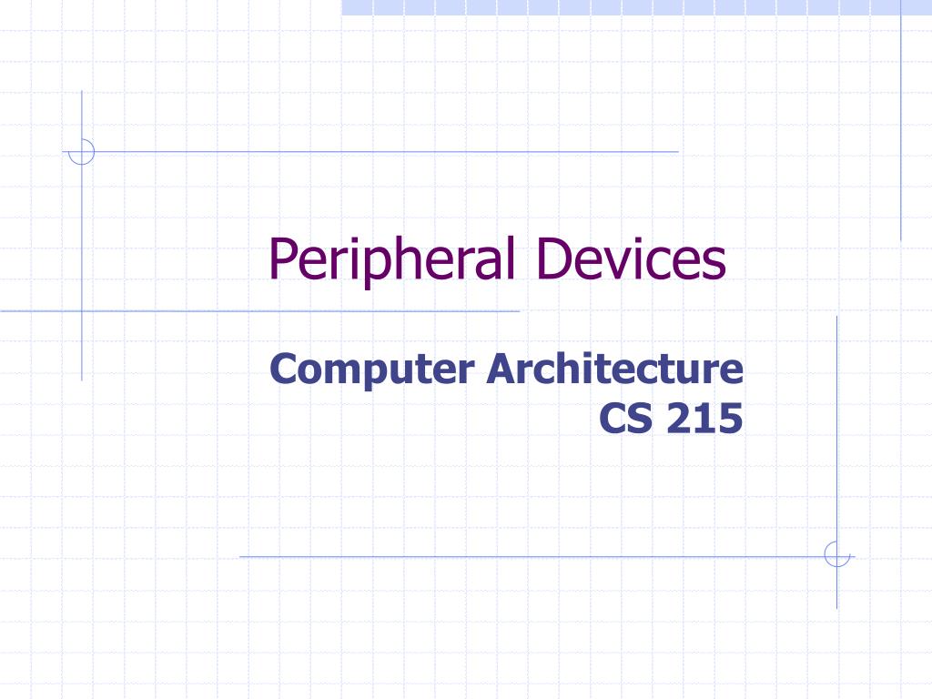 PPT - Peripheral Devices PowerPoint Presentation, free download - ID ...