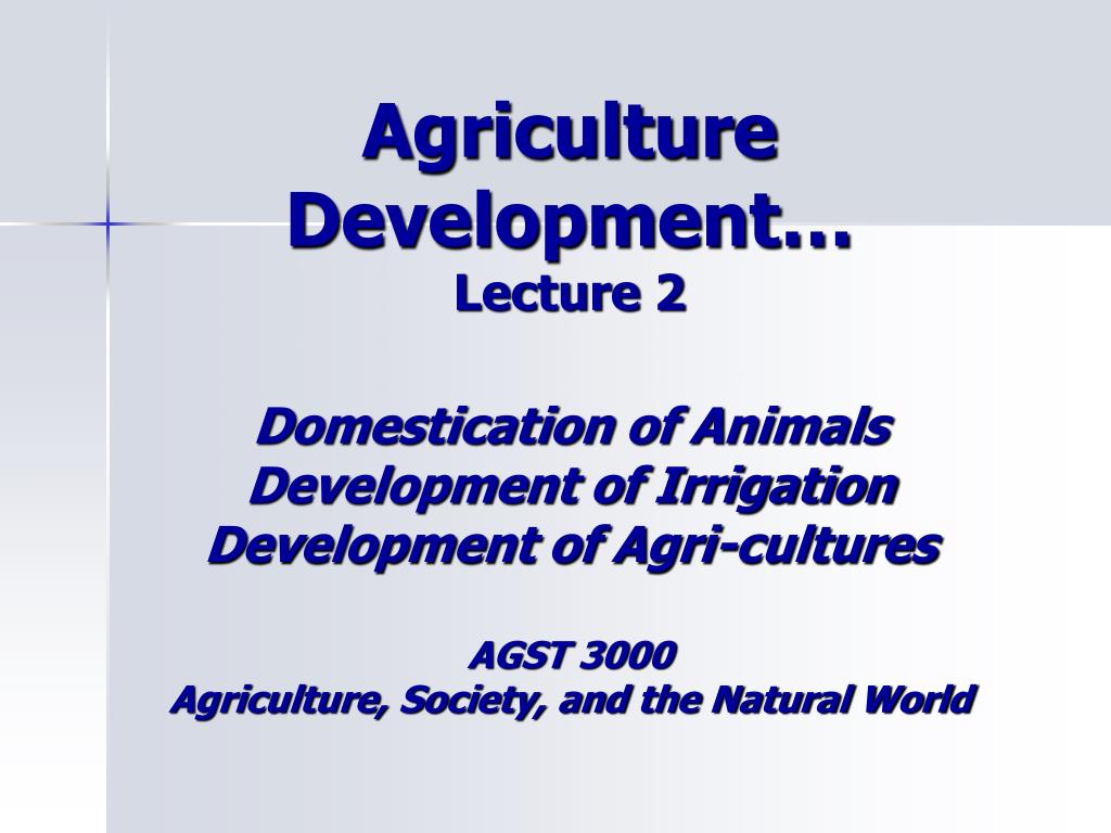 PPT - Domestication of Animals PowerPoint Presentation, free download ...