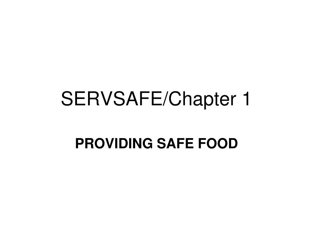 PPT - SERVSAFE/Chapter 1 PowerPoint Presentation, free download - ID ...