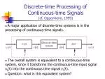 PPT - LECTURE 05: CONVOLUTION OF DISCRETE-TIME SIGNALS PowerPoint ...