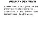 PPT - Primary Dentition PowerPoint Presentation, free download - ID:3709212