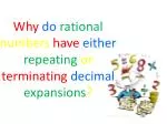 PPT - 2-1 Terminating and Repeating Decimals PowerPoint Presentation ...