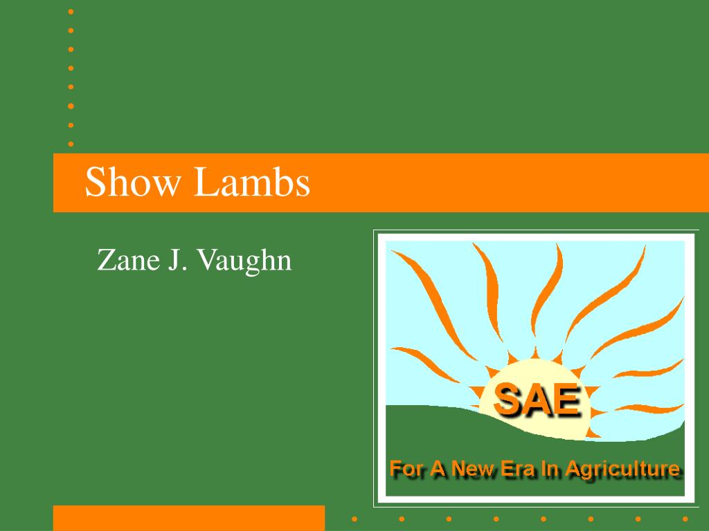 PPT - Show Lambs PowerPoint Presentation, free download - ID:1374134