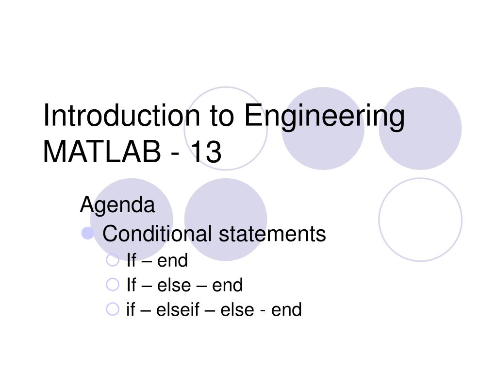 PPT - Introduction to Engineering MATLAB - 13 PowerPoint Presentation ...