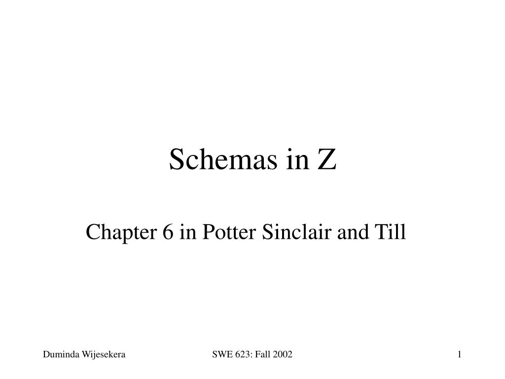 PPT - Schemas in Z PowerPoint Presentation, free download - ID:1379458