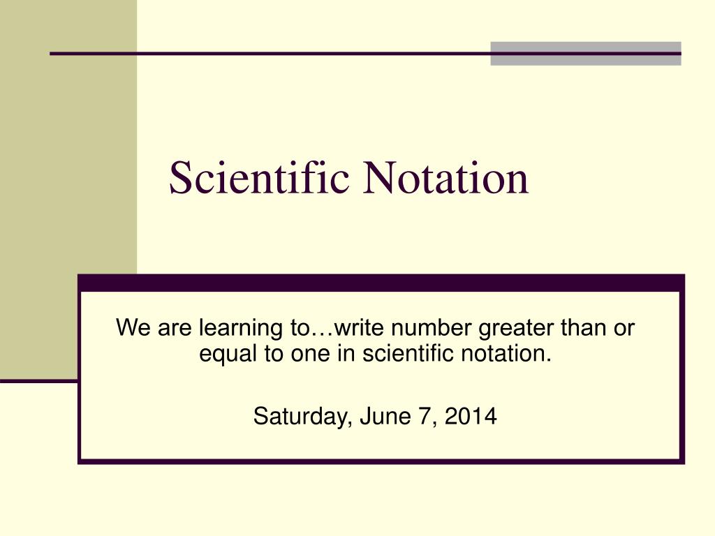 PPT - Scientific Notation PowerPoint Presentation, free download - ID ...