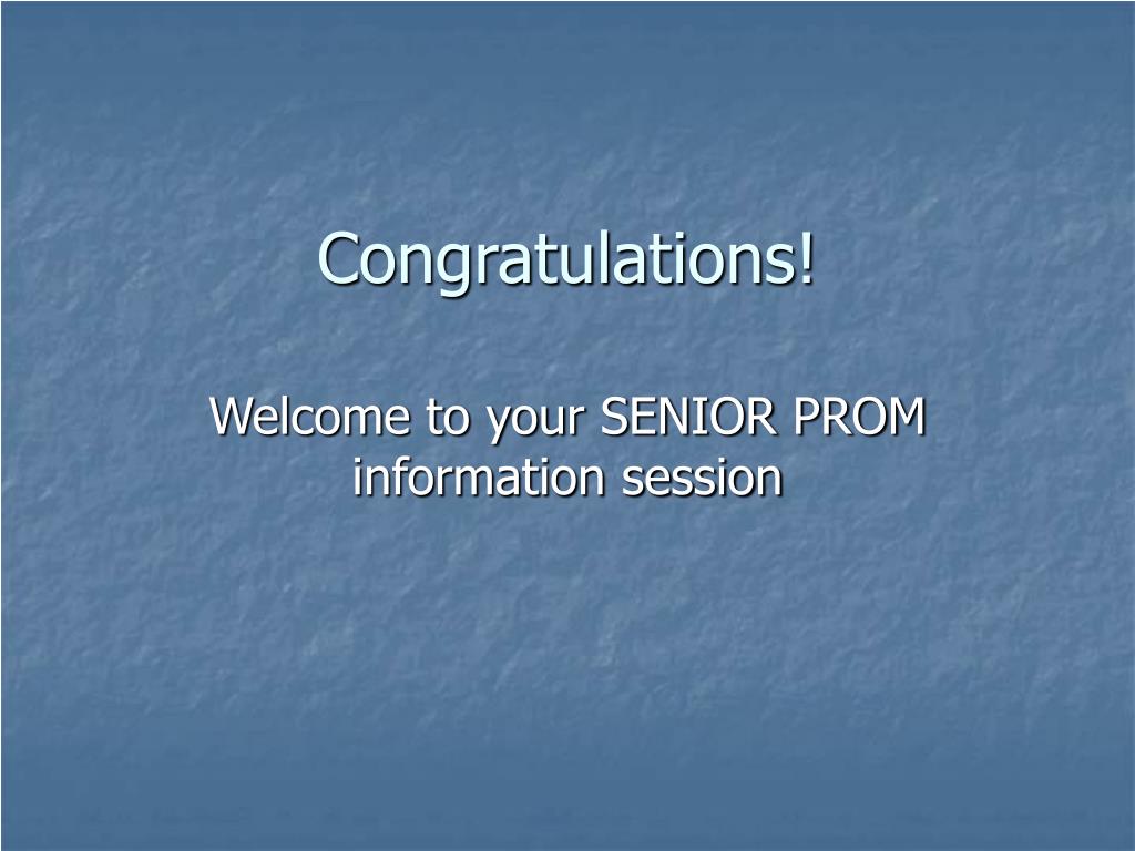 PPT - Congratulations! PowerPoint Presentation, free download - ID:1382942