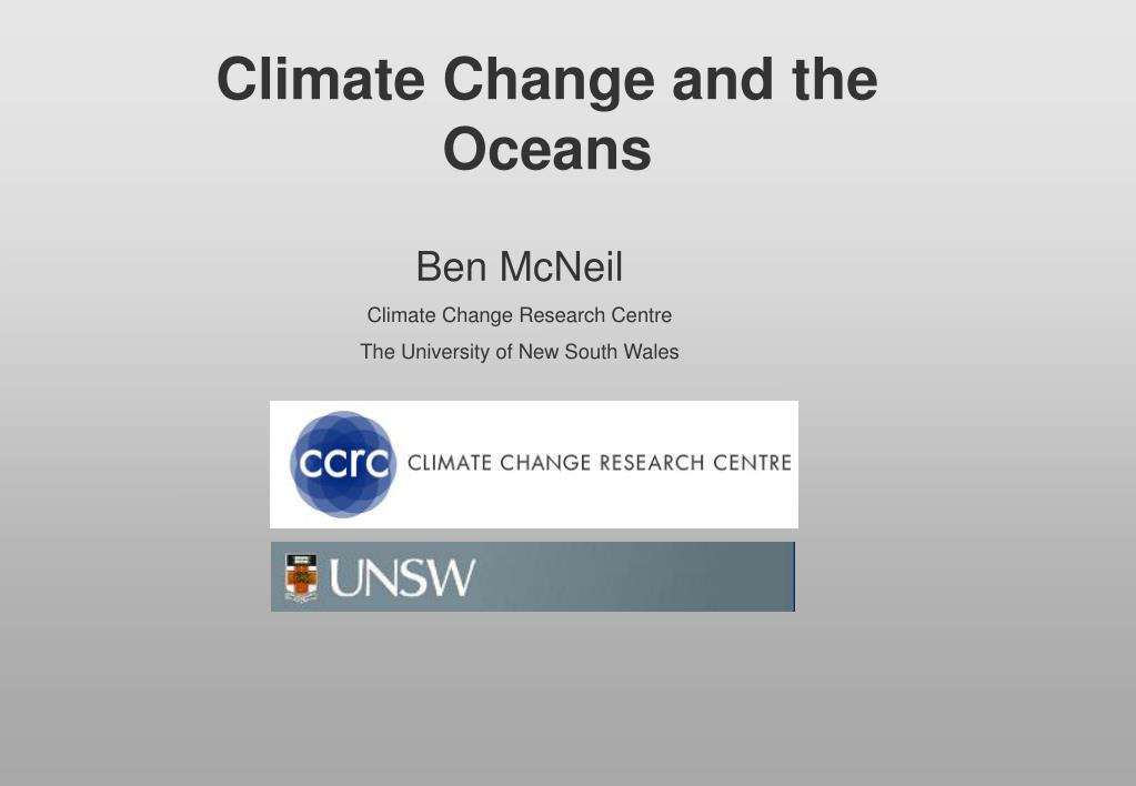 PPT - Oceans and Climate Change: Implications of Greenhouse Gases ...
