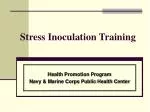 PPT - Psychological methods of stress management Stress Inoculation ...