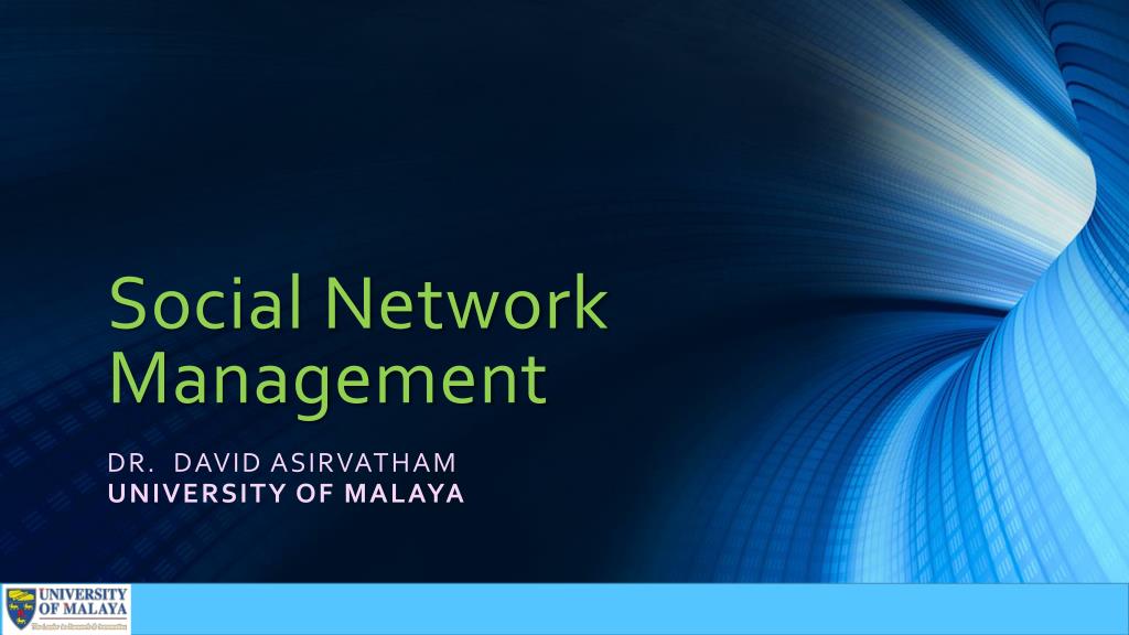 PPT - Social Network Management PowerPoint Presentation, free download ...