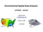 PPT - Spatial Data Analysis PowerPoint Presentation, free download - ID:520441