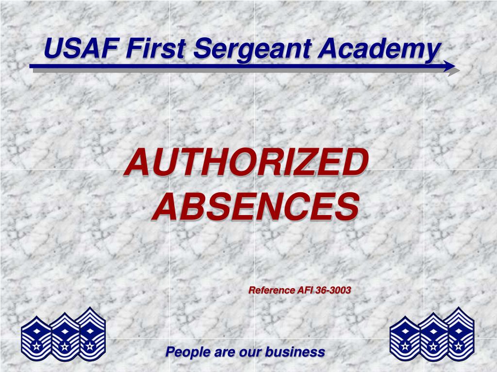 PPT - USAF First Sergeant Academy PowerPoint Presentation, free ...