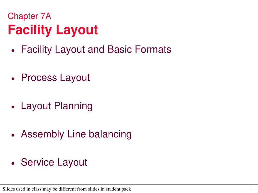 PPT - Chapter 7A Facility Layout PowerPoint Presentation, free download ...