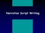 PPT - การเขียนสคริปต์รายการวีดิทัศน์ Video Script Writing PowerPoint ...