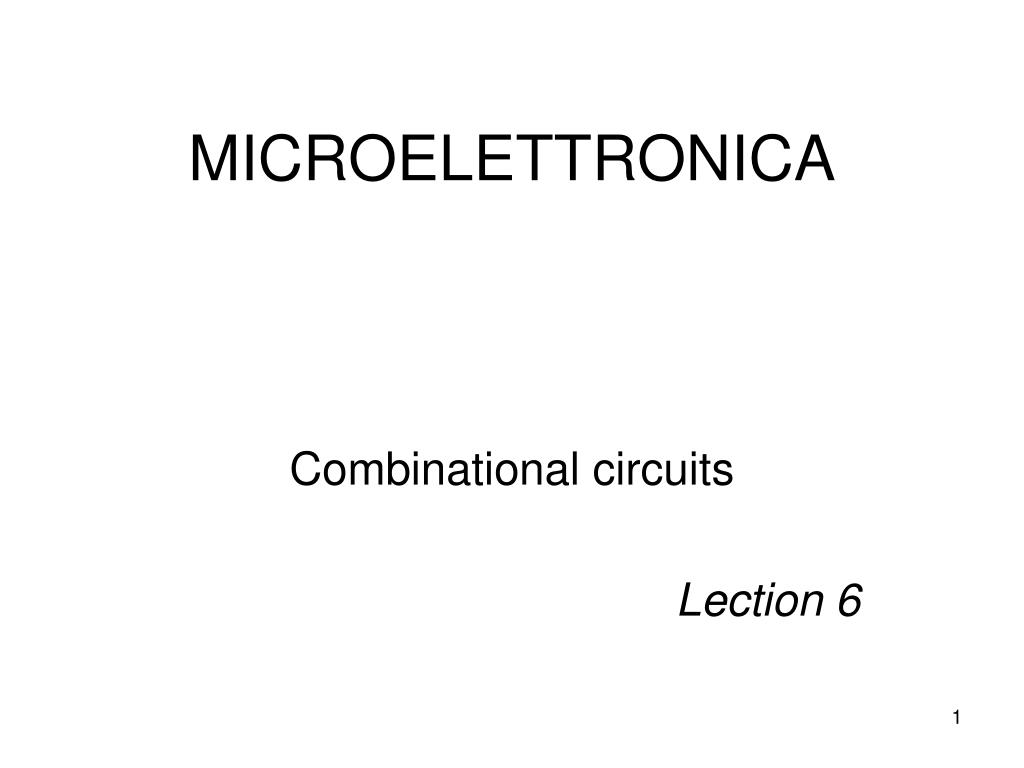 PPT - MICROELETTRONICA PowerPoint Presentation, free download - ID:1390028
