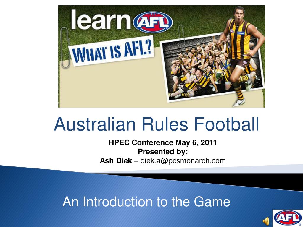 PPT - Australian Rules Football PowerPoint Presentation, free download ...