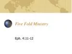 PPT - The Five-fold Ministry Gifts PowerPoint Presentation, free ...