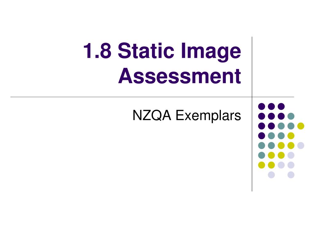 PPT - 1.8 Static Image Assessment PowerPoint Presentation, free ...