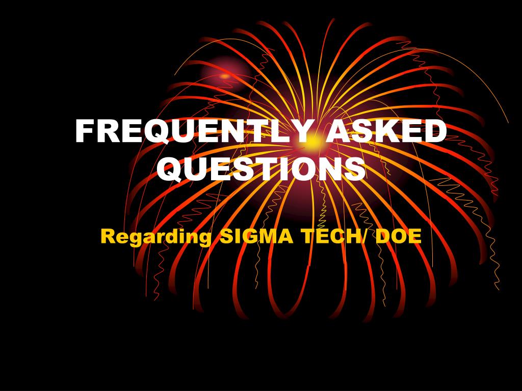 PPT - FREQUENTLY ASKED QUESTIONS PowerPoint Presentation, free download ...
