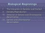 PPT - Biological Beginnings PowerPoint Presentation, free download - ID ...