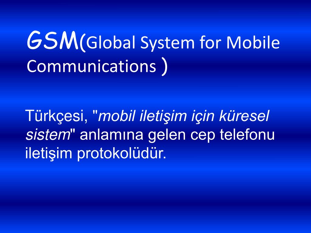 PPT - GSM ( Global System for Mobile Communications ) PowerPoint ...