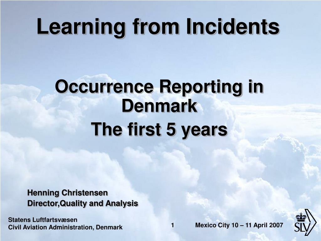 PPT - Learning from Incidents PowerPoint Presentation, free download ...