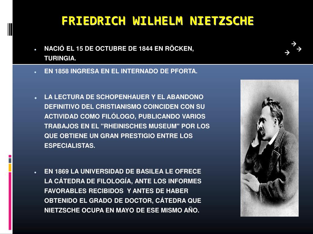 PPT - FRIEDRICH WILHELM NIETZSCHE PowerPoint Presentation, free ...