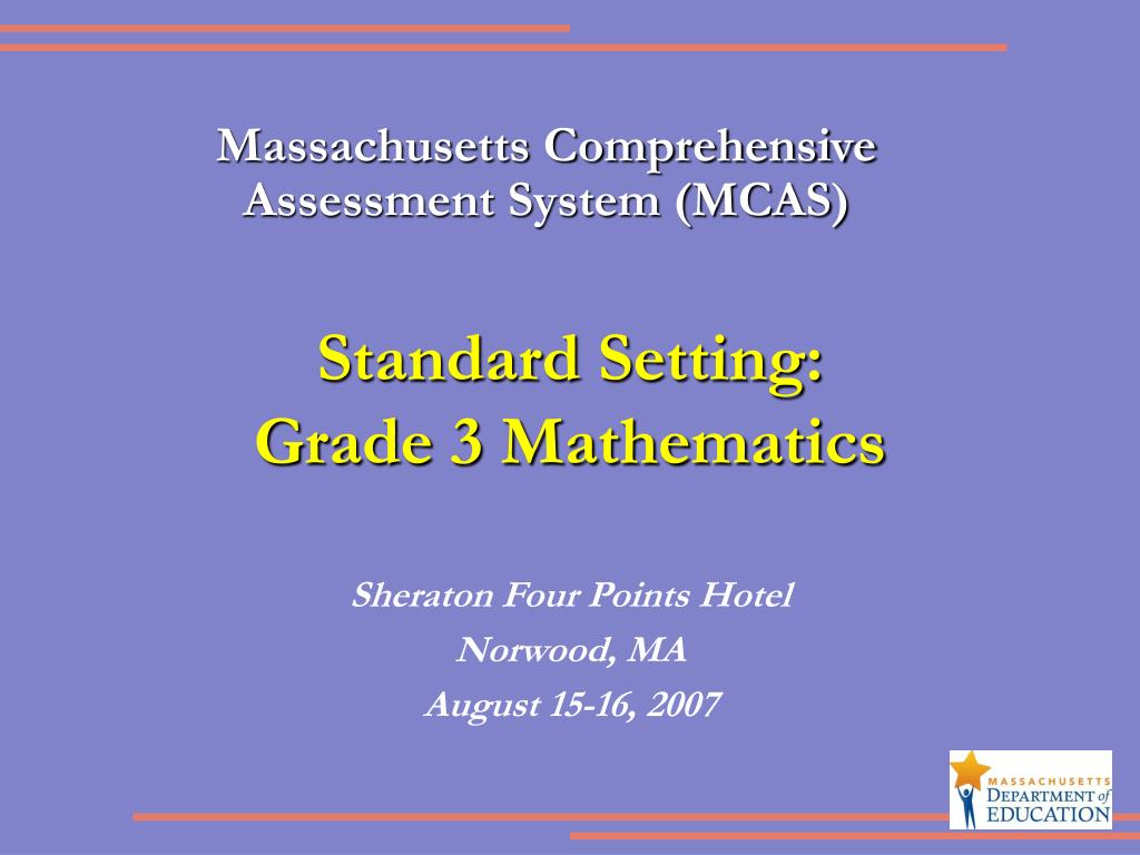 PPT - Standard Setting: Grade 3 Mathematics PowerPoint Presentation ...
