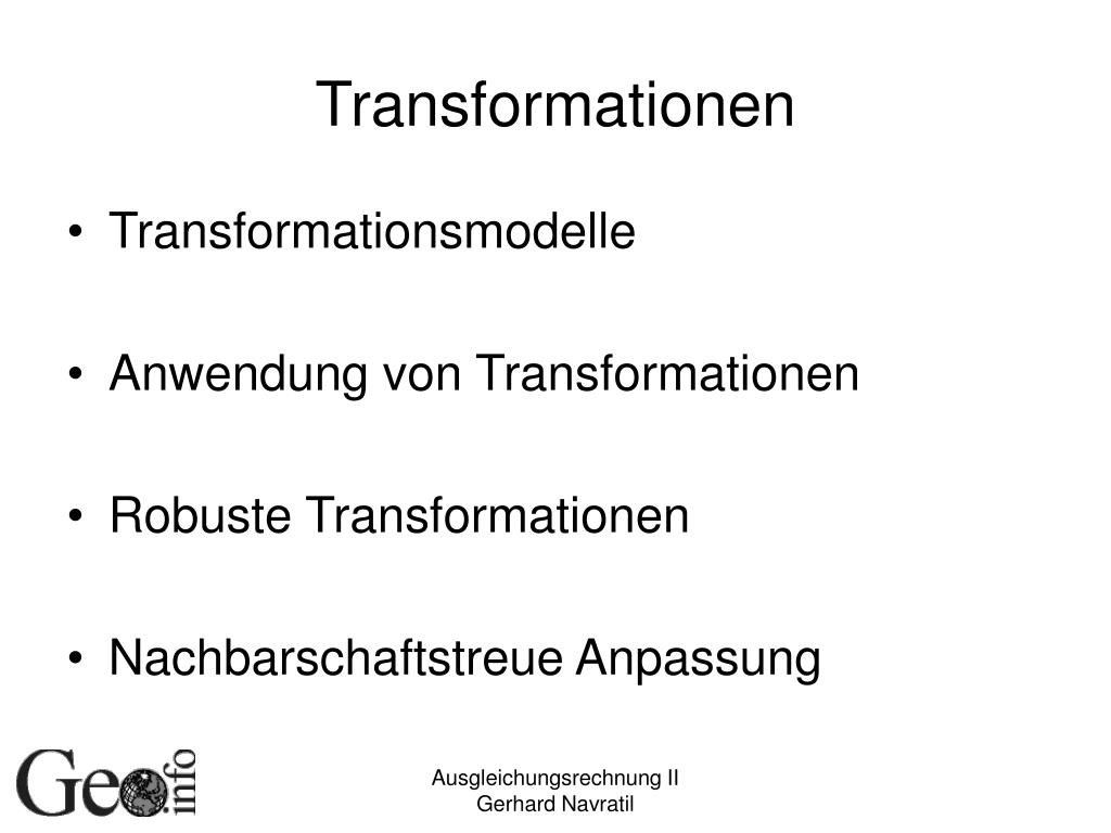 PPT - Transformationen PowerPoint Presentation, free download - ID:1396177